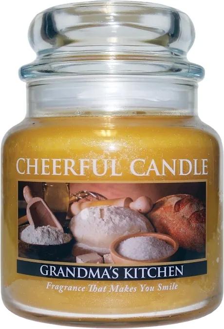 Cheerful Candle Vonná svíčka ve skle Babiččina Kuchyně - Grandma's Kitchen, 16oz