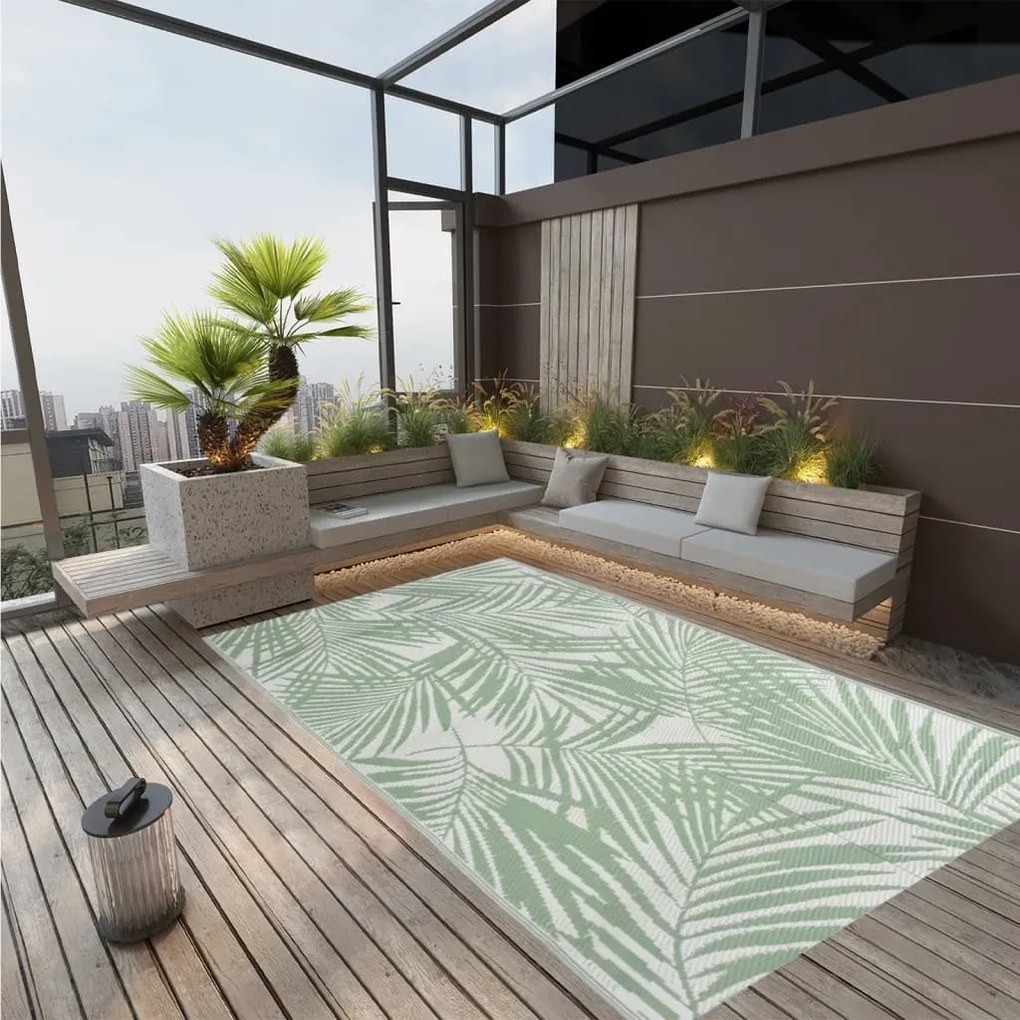 vidaXL Venkovní koberec ARAKIL 190 x 290 cm PP [317001] Barva: Zelená