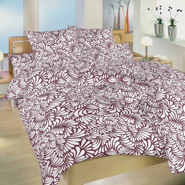 Dadka Povlak na polštář bavlna Iluze bordó  70x90 cm