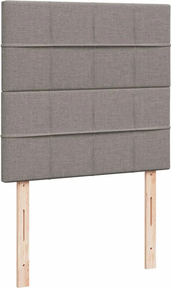 Box spring postel s matrací taupe 80x200 cm textil 3291111