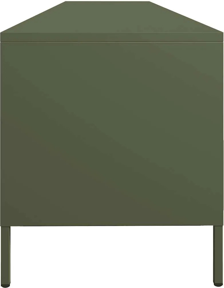 TV skříňka olivová 202 x 39 x 43,5 cm ocel válcovaná za studena 3307153
