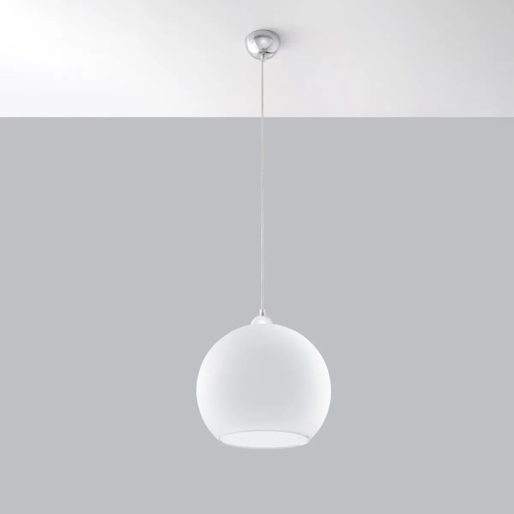 Sollux Lighting Závěsné svítidlo BALL bílé
