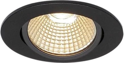 NEW TRIA kulaté, LED svítidlo k zabudování do stropu, černá, 1800-3000K 7,2W - BIG WHITE