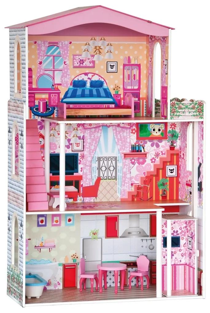 Woody Velký domeček pro panenky Barbie, 74 x 116 cm | BIANO