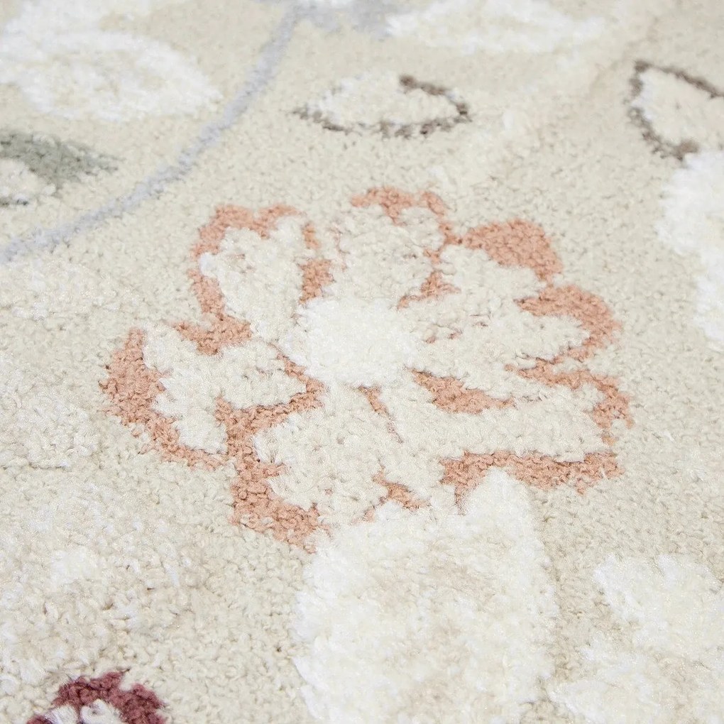 Angel Carpet, Kusový koberec Aurora 25 Beige, 60x110, béžová, kancelář