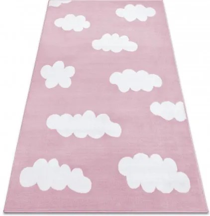 Balta  Dětský kusový koberec ANNA 2661 Mráčky růžový 120 x 160