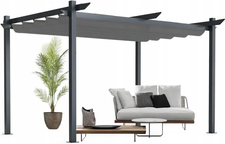 TRENDIE Pergola šedá 3x3m