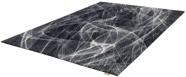 Koberec Agnella Opal Fractals černý
