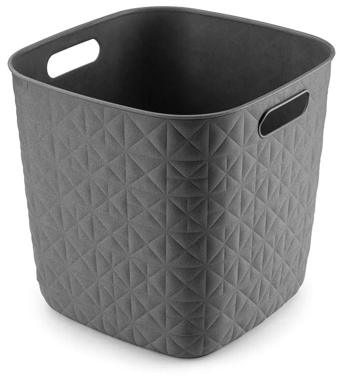 Box Curver Softex Cube 15 l tmavě šedý