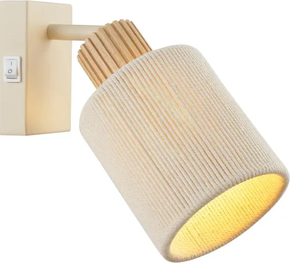Brilliant - Nástěnné bodové svítidlo ARLO 1xE27/20W/230V krémová