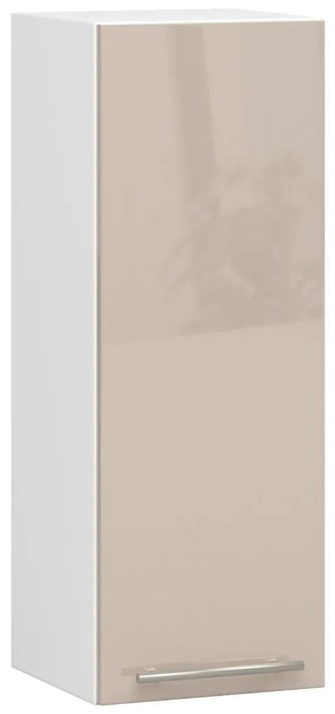 Závěsná kuchyňská skříňka Olivie W 30 cm bílá/cappuccino
