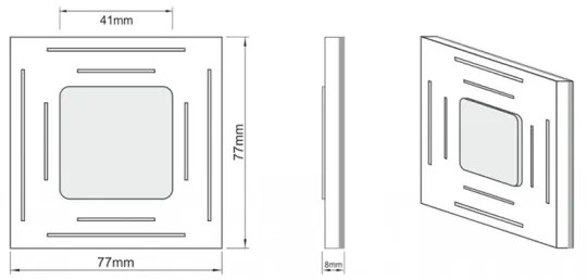 LDST SP-01-SS-BC8 - Osvětlení schodiště SPACE 8xLED/1,2W/230V