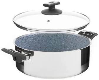 KOLIMAX - české nerezové nádobí Rendlík s poklicí KOLIMAX CERAMMAX PRO COMFORT - granit šedý, 26 cm, 4,5 l