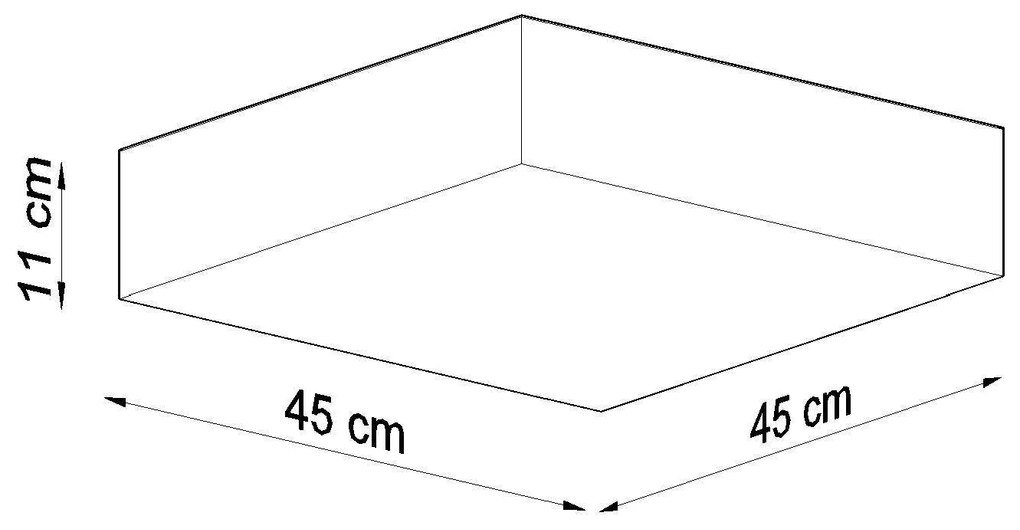 Stropní svítidlo HORUS 45 černé