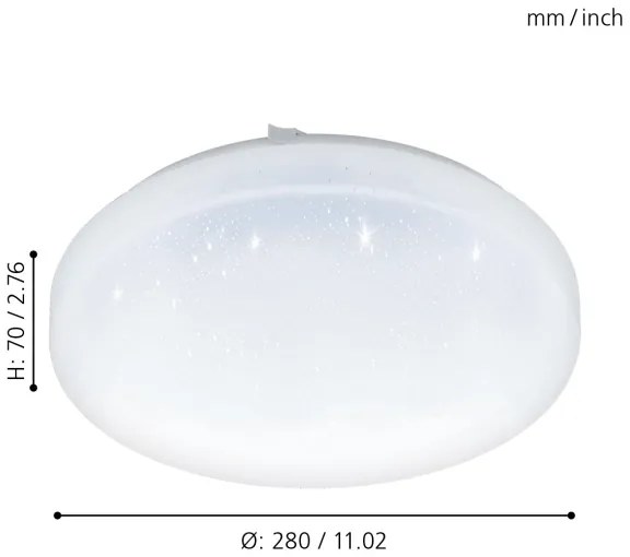 Eglo 97877 - LED Stropní svítidlo FRANIA-S LED/11,5W/230V