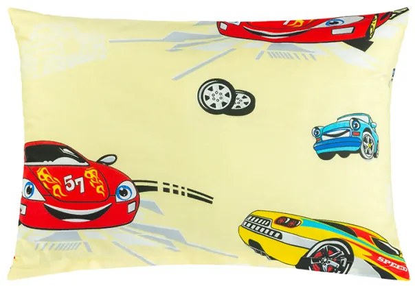Bellatex Polštářek VIOLA 40x60 cm Auto závodní žlutá