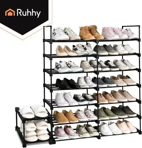 Ruhhy 10patrová police na boty - 45 x 30 x 174 cm