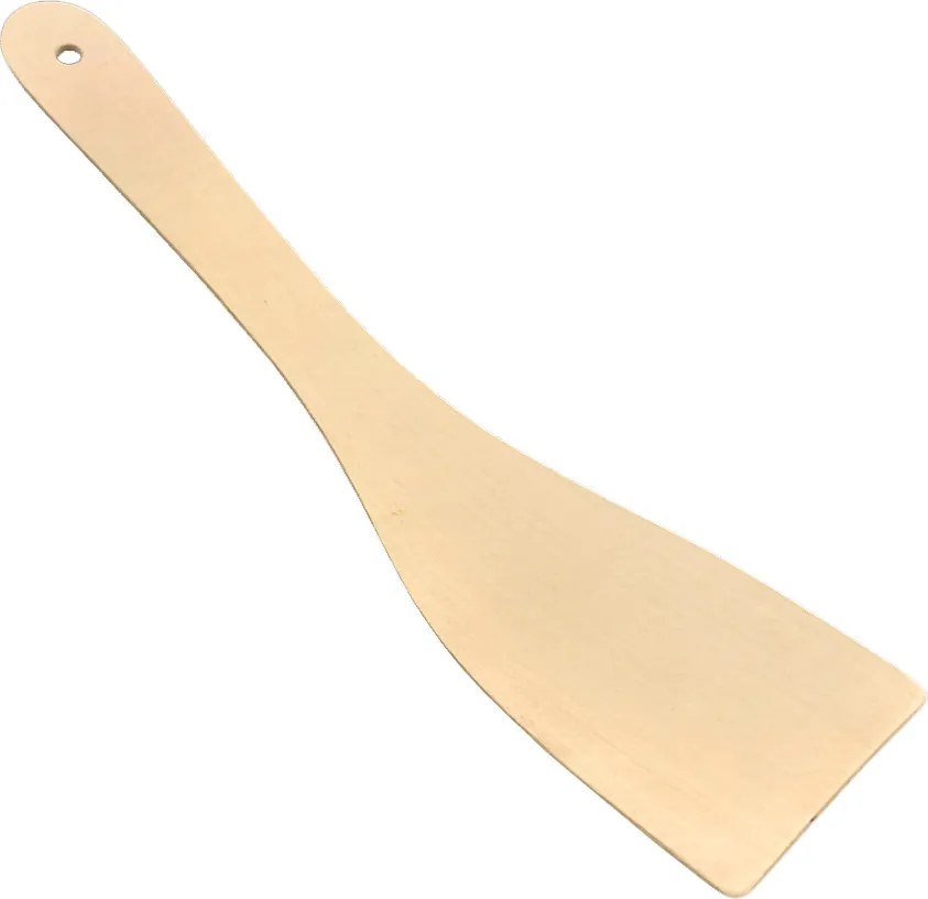 AMADEA Dřevěná obracečka prohnutá, masivní dřevo, 27 cm