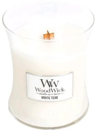 WoodWick - White Teak, váza střední 275 g