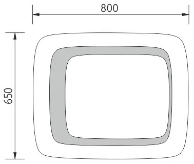 Nimco LED zrcadlo 650x800 - ZP 7001
