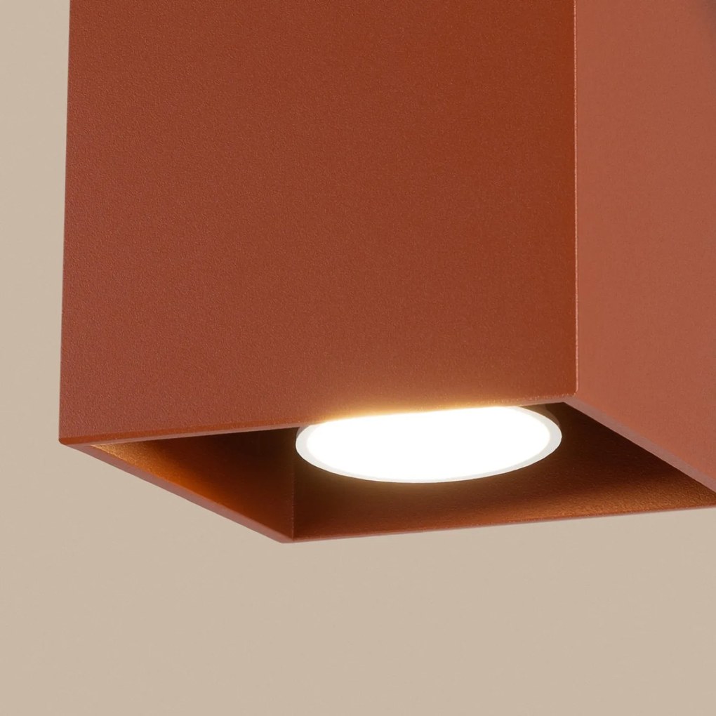 Sollux Lighting Stropní svítidlo QUAD 1 okrově červené