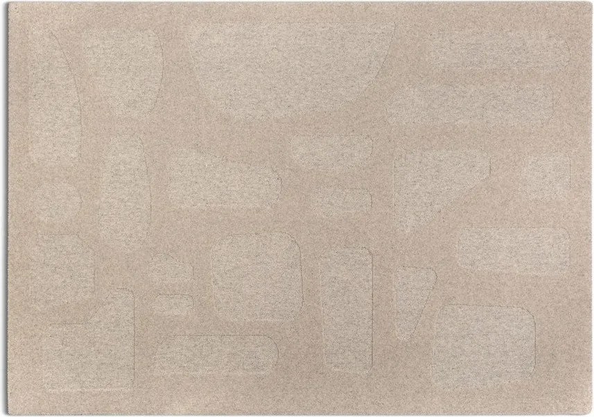 Taupe vlněný koberec 160x230 cm Archipelagio – Micadoni