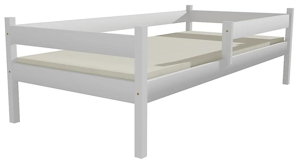 Dětská postel masiv 027 borovice masiv 80 x 200 cm bílá