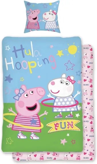 Jerry Fabrics povlečení bavlna Peppa Pig 031 140x200+70x90 cm  