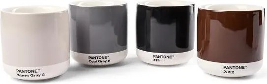 Sada pantone latte termo hrnek set 4 ks - warm gray, cool gray, brown, black