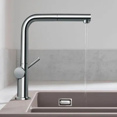 Hansgrohe Talis M54, kuchyňská páková baterie 270, vytahovatelný výtok, 1jet, sBox, chromová, HAN-72809000