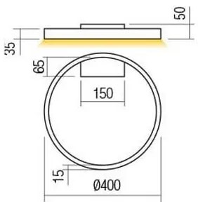 Redo 01-2837 - LED Stmívatelné nástěnné svítidlo FEBE LED/24W/230V černá