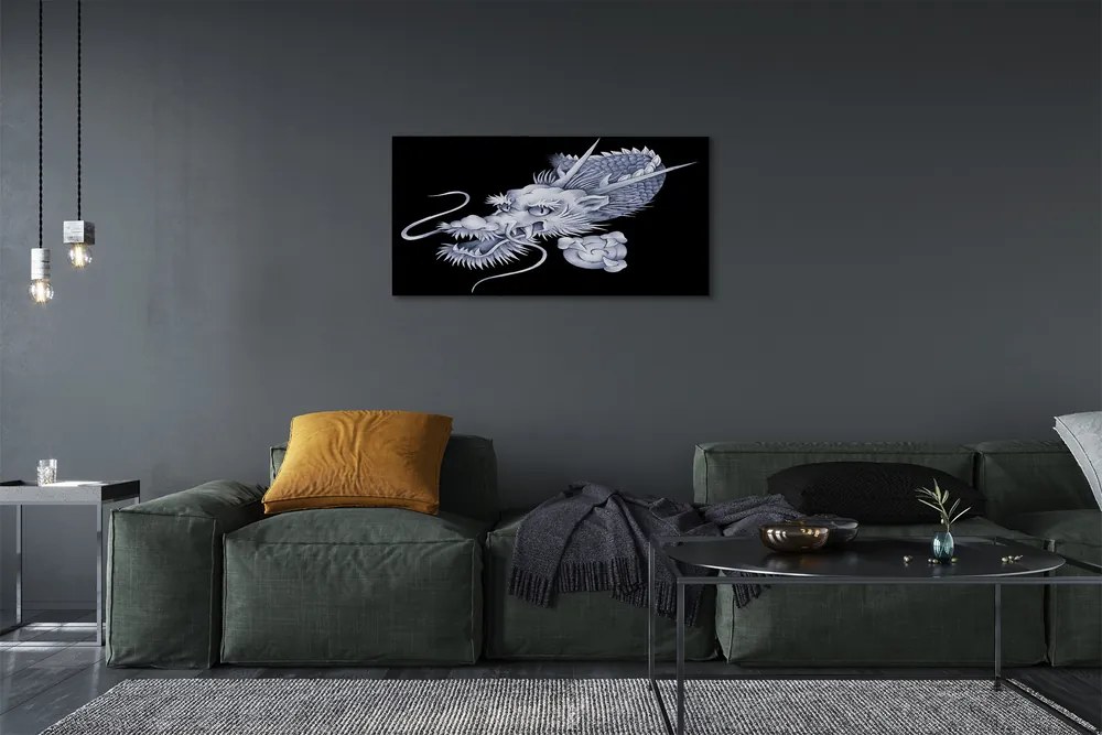 Obrazy na plátně Japonský drak 125x50 cm