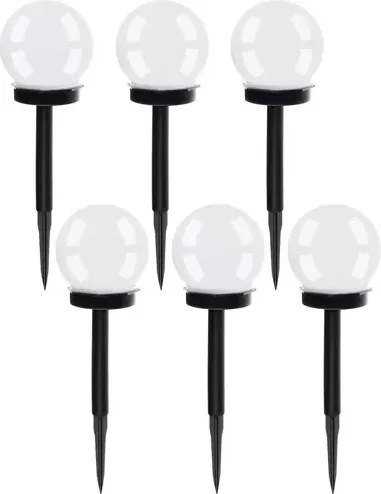 Gardlov Sada solárních zahradních lamp - koule - 6 ks