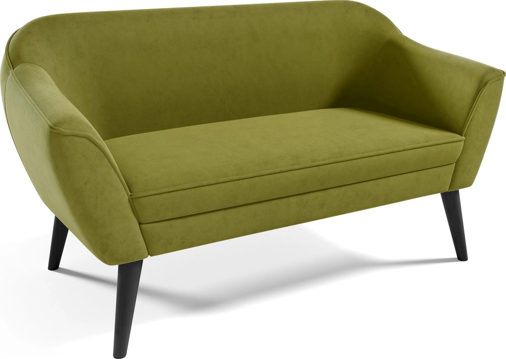 Eka Pohovka FLIX, 150 cm Látka Velutto: Olivová (Velutto 09), Výběr nohou: Přírodní