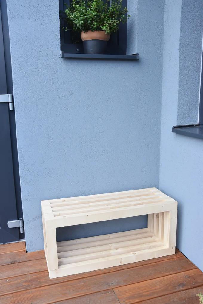 Vingo Dřevěná lavička  - 90 x 33 Rozměry (cm): 90x33, v. 40