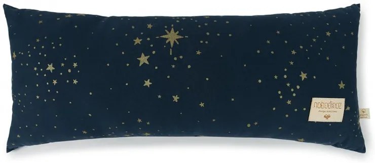 Nobodinoz Polštář Hardy Long Gold Stella Night Blue