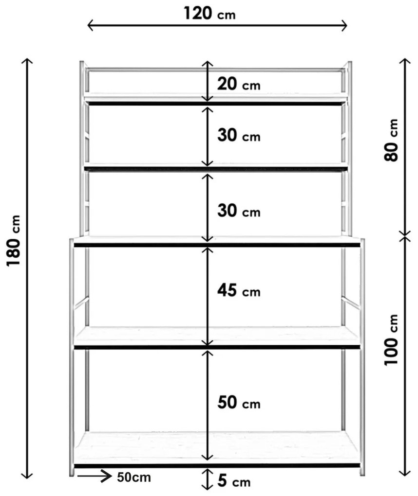 Kalune design Kuchyňský příborník AKSU 285LCV1176