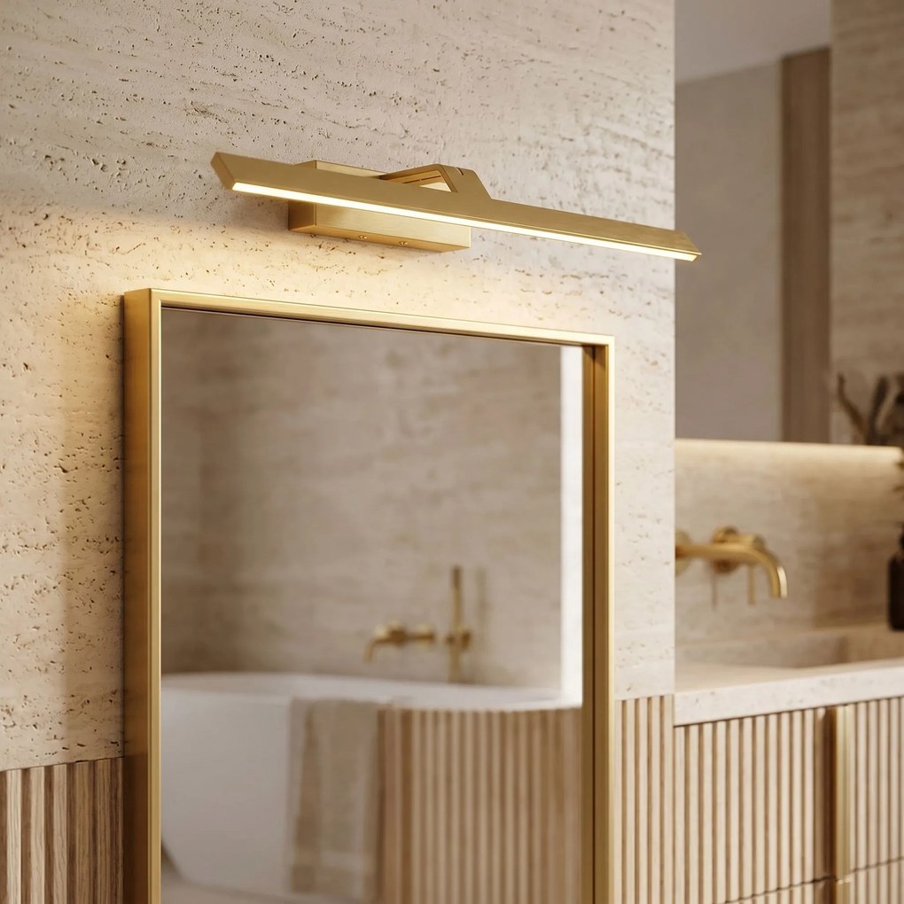 Toolight Rea, Koupelnové nástěnné LED svítidlo SWE004-1W 43cm GOLD, OSW-20103