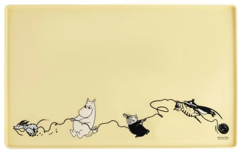 Podložka pod misky pro psy Moomin Pets 48x30cm, žlutá
