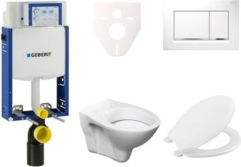 Cenově zvýhodněný závěsný WC set Geberit k zazdění + WC Ceramia S-Line Pro 110.302.00.5NR5