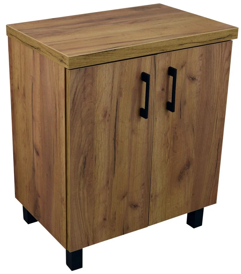 Comodo Koupelnová skříňka pod deskové umyvadlo ROSO GO 60-HD - zlatý dub/zlatý dub