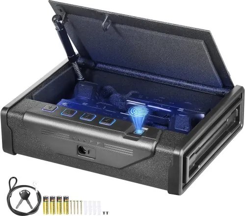 Trezor na pistole Biometrický Trezor na pistole se 3 přístupovými cestami pro