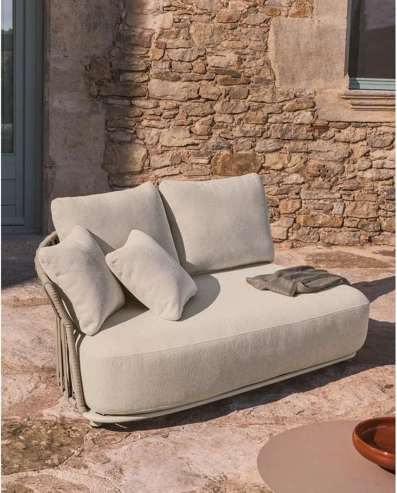 Béžová/taupe zahradní modulární pohovka 170 cm Osani – Kave Home