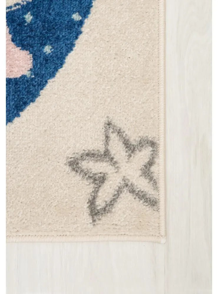 Dětský kusový koberec Vesmír modrý 160x220cm