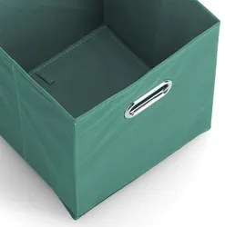 Úložný box, flísový, Petrol zelený, 28 x 28 x 28 cm  -