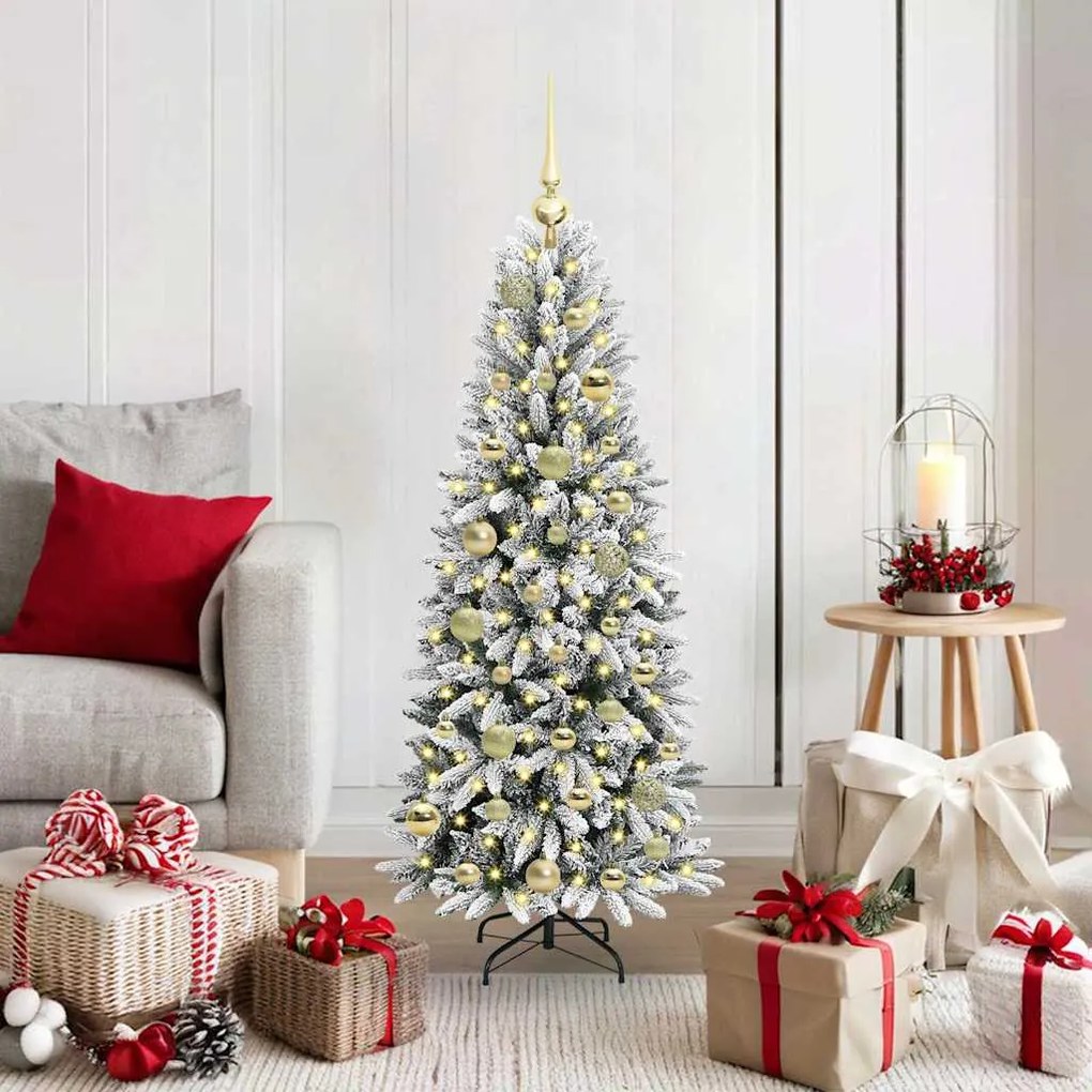 Umělý vánoční stromeček Bílá 120 cm PVC, plast, ocel a PE 3396025