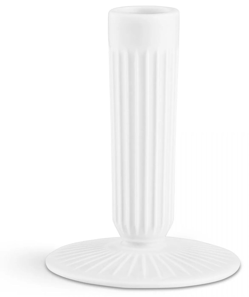 KÄHLER Porcelánový svícen Hammershøi White 12,5 cm, bílá barva, porcelán