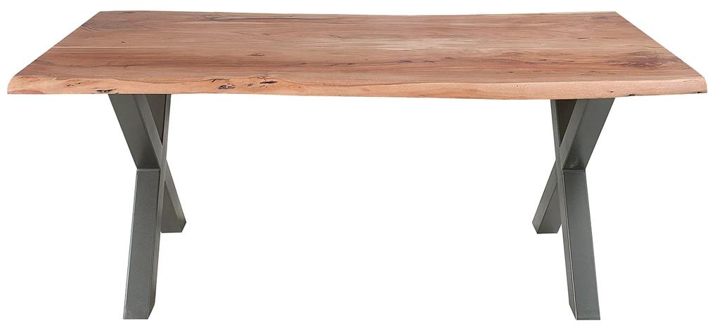Noble Home Jídelní stůl Siren X, 180x77x86-89 cm, Akácie 35 mm