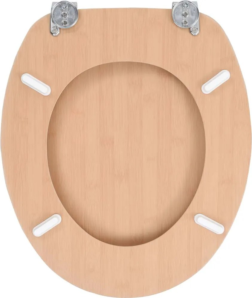 WC sedátko s víkem MDF motiv bambusu 143927