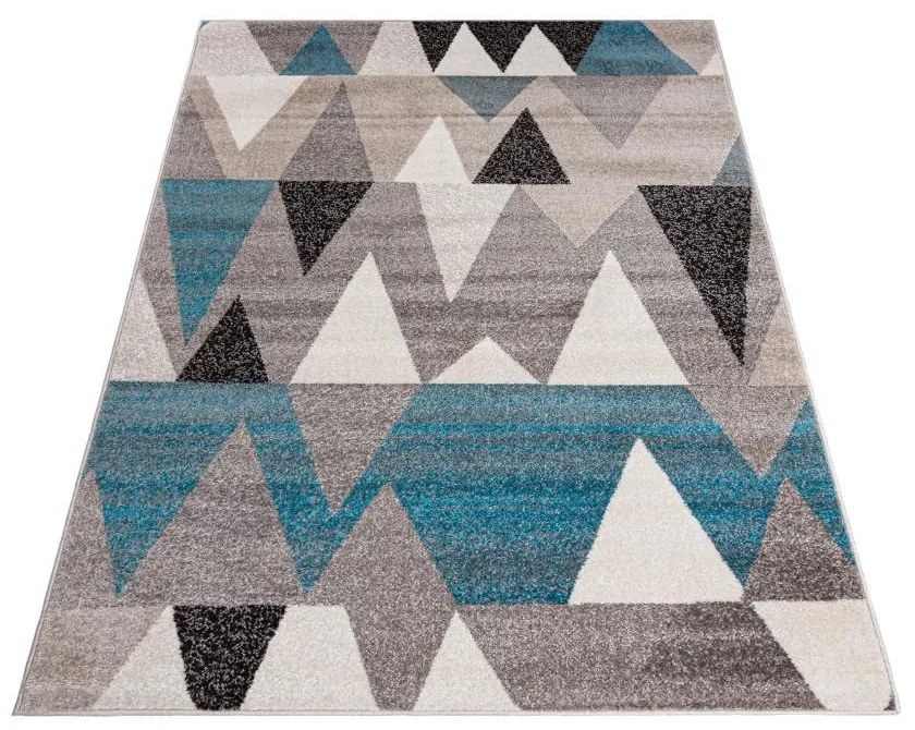 Kusový koberec Trian šedomodrý 180x260cm